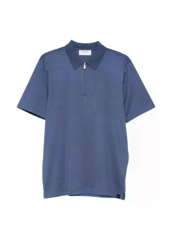 GRAN SASSO Zip-fastening Polo Shirt - Blue