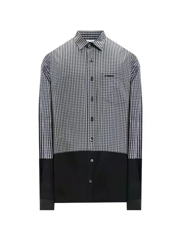 Vetements Gingham Chest Pocket Shirt - Black
