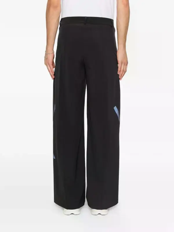 Adidas X Entire Studios Z.n.e. Logo-print Wide-leg Trousers - Black