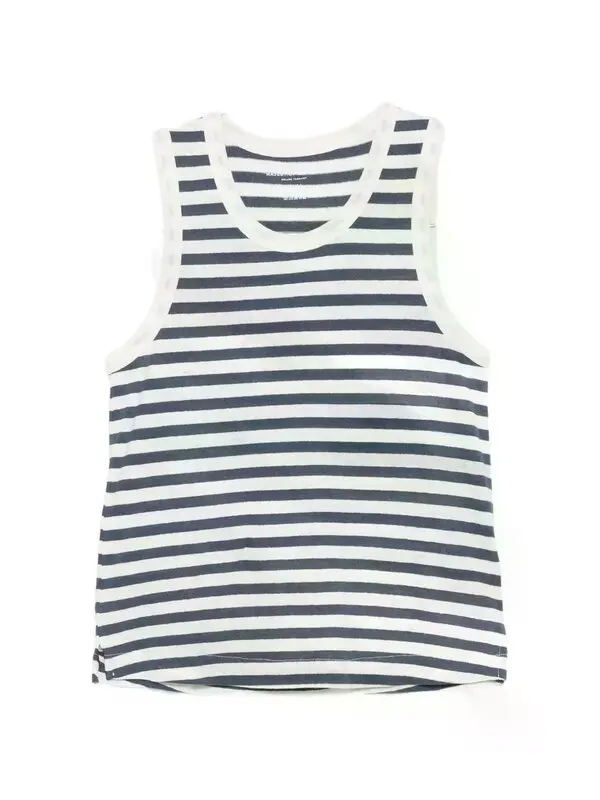 Majestic Filatures Striped Sleeveless Tank Top - Blue