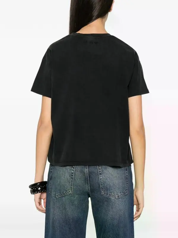 Majestic Filatures Logo-embroidered T-shirt - Black