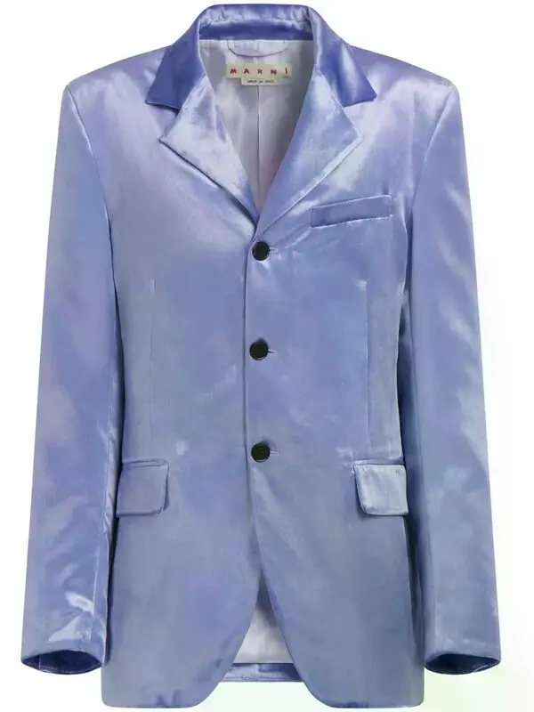 Marni Gima Single-breasted Satin Blazer