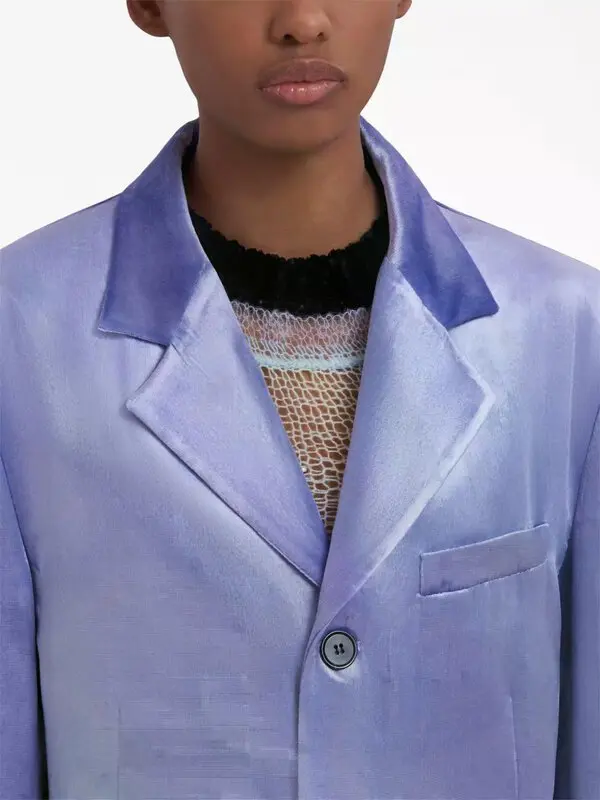 Marni Gima Single-breasted Satin Blazer