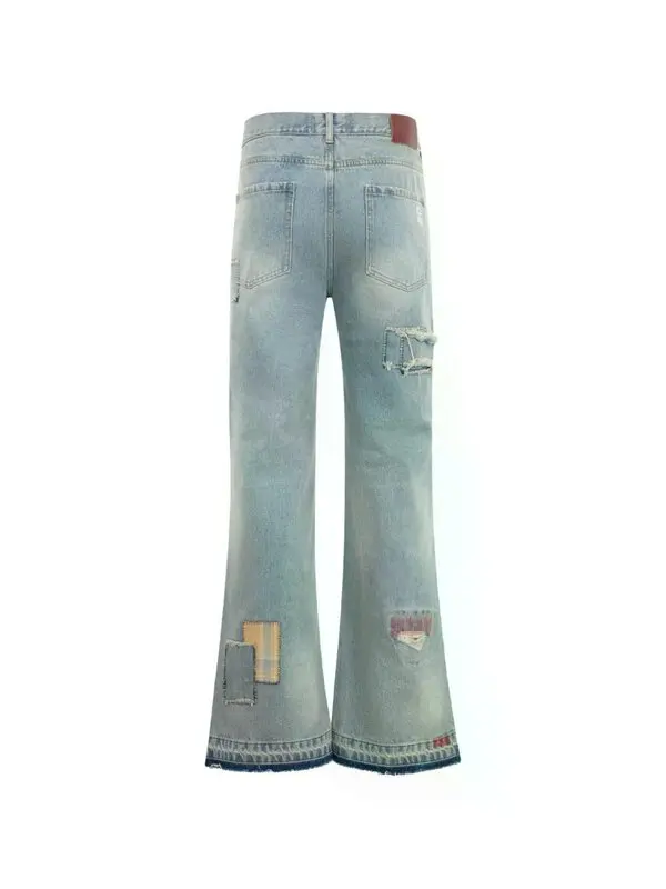 MIDNIGHT RODEO Texoma Patchwork Distressed Jeans