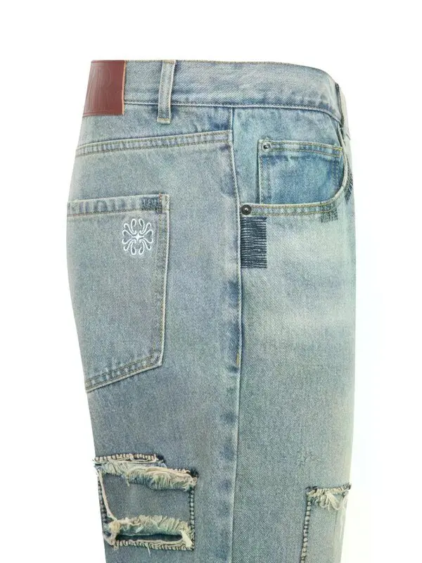 MIDNIGHT RODEO Texoma Patchwork Distressed Jeans