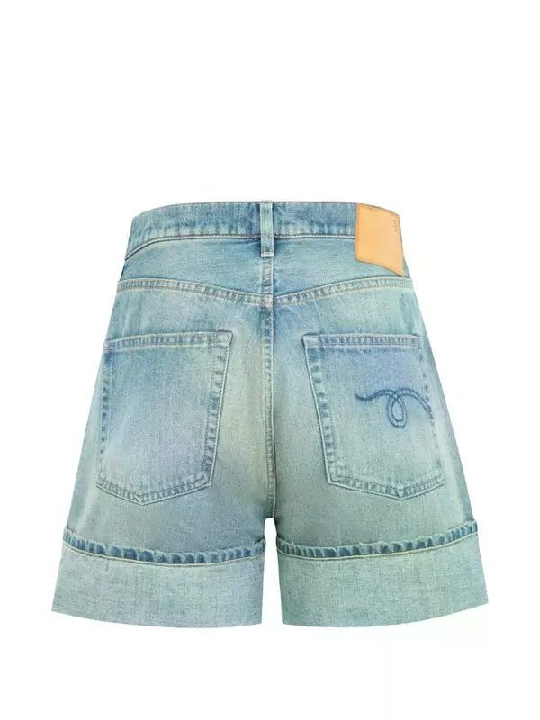 R13 Nina Turned-up Denim Shorts