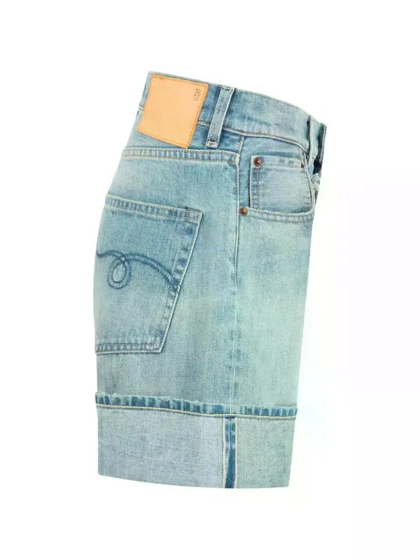 R13 Nina Turned-up Denim Shorts