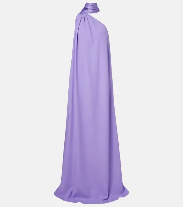 TALLER MARMO Astor Crêpe Cady Gown - Purple