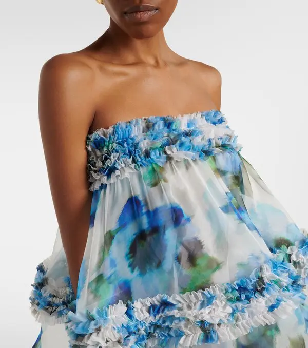 Zimmermann Alchemy Ruffled Silk Organza Minidress