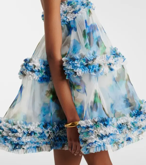 Zimmermann Alchemy Ruffled Silk Organza Minidress