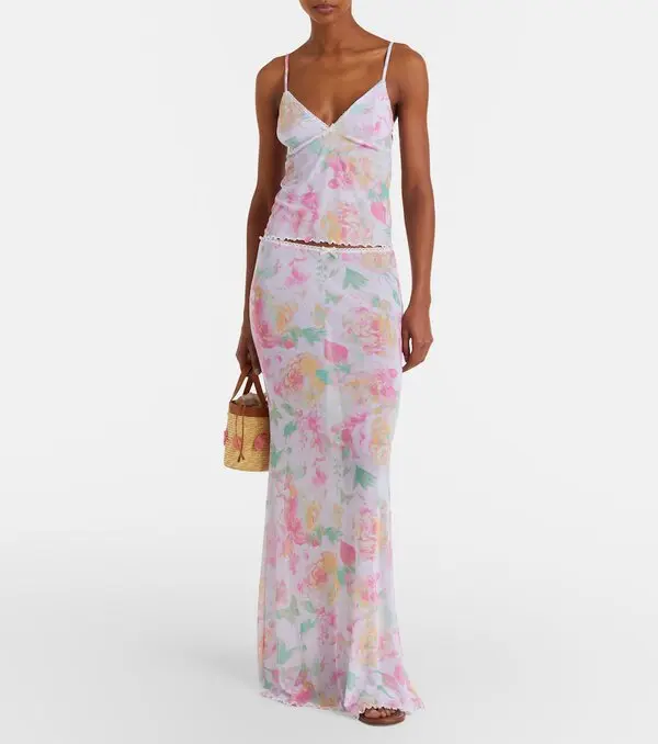 BANANHOT Solay Floral Maxi Skirt