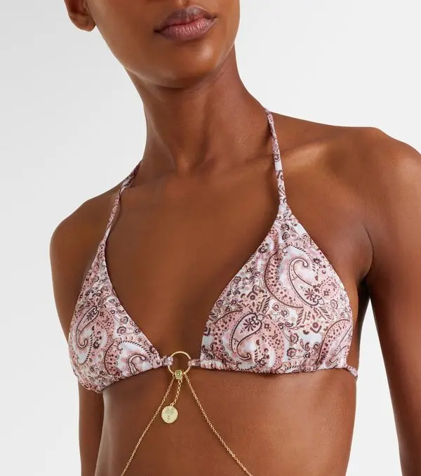 BANANHOT Enzo Paisley Bikini Top - Multicoloured
