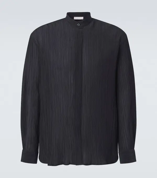UMIT BENAN Bruce Linen And Cotton Shirt - Black