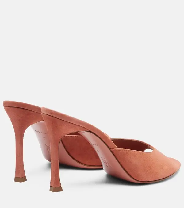 Amina Muaddi Alexa Suede Mules