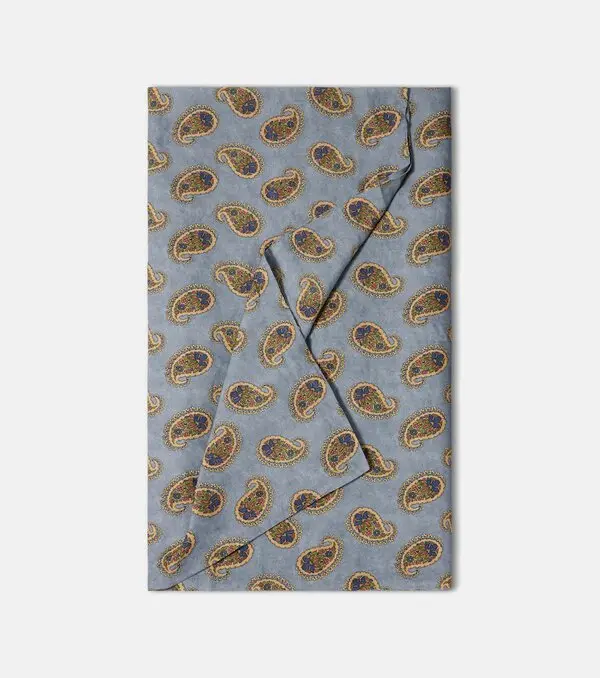 CABANA Babe Printed Linen Tablecloth - Blue