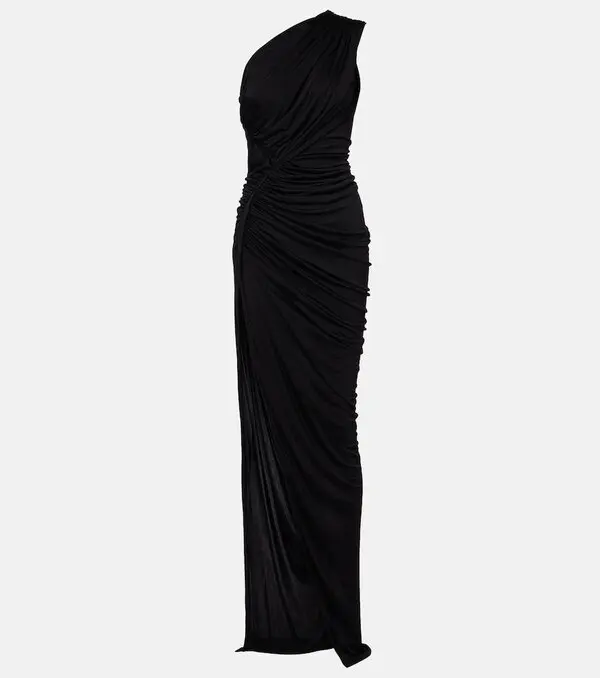Rick Owens Lilies Avra Ruched Gown - Black