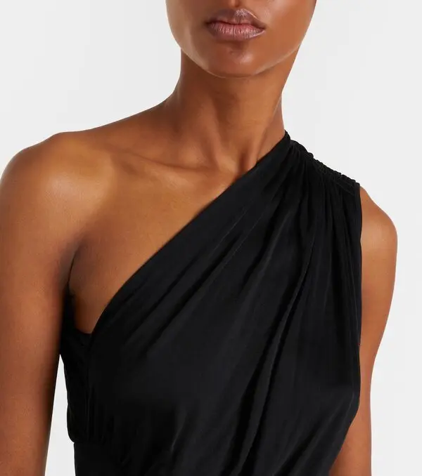 Rick Owens Avra Ruched Gown - Black