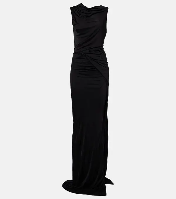 Rick Owens Lilies Shailee Ruched Gown - Black