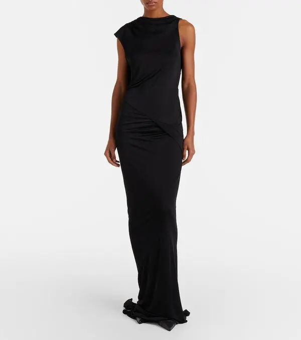 Rick Owens Lilies Shailee Ruched Gown