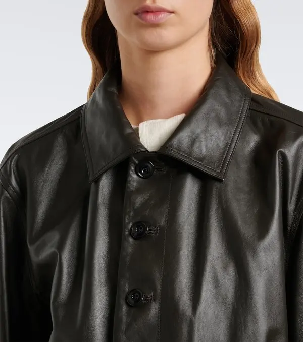 LEMAIRE Leather Blouson Jacket