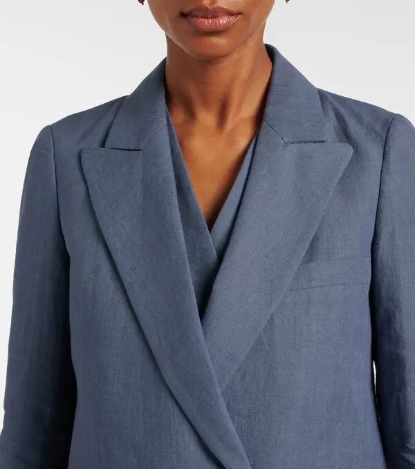 BLAZÉ MILANO Everynight Linen Blazer - Blue