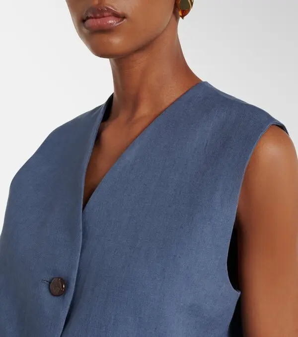BLAZÉ MILANO Gliss Linen Vest