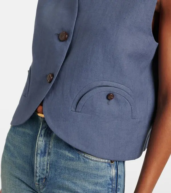 BLAZÉ MILANO Gliss Linen Vest