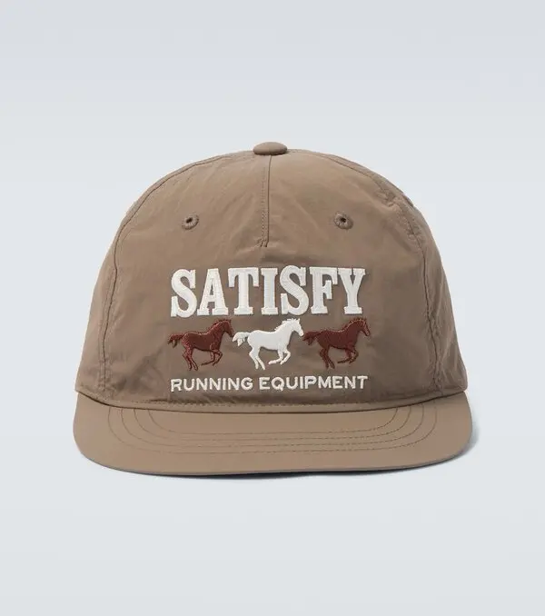 Satisfy Flitesilk™ 5 Embroidered Baseball Cap - Brown