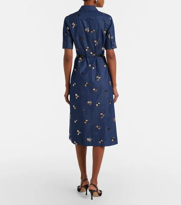Altuzarra Kieran Embellished Denim Shirt Dress