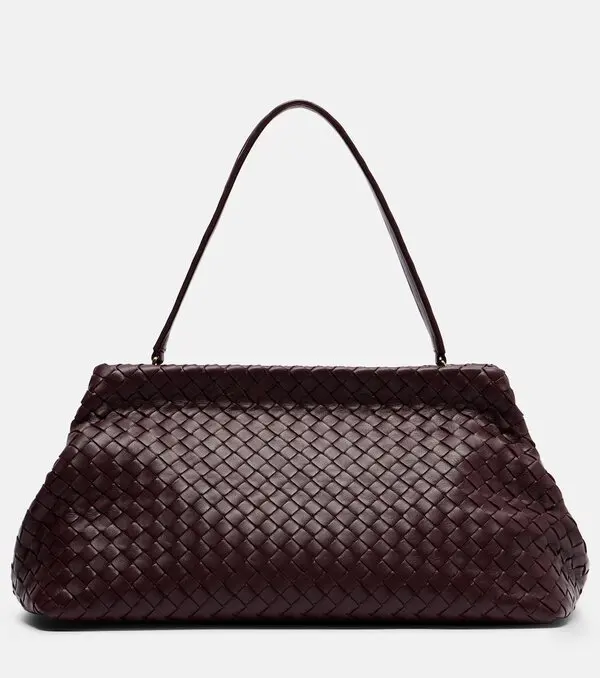 Bottega Veneta The 1998 Intrecciato Leather Bowling Bag - Burgundy