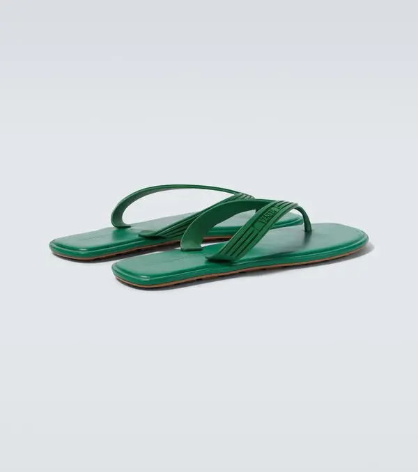 Bottega Veneta Sampieri Thong Sandals - Green