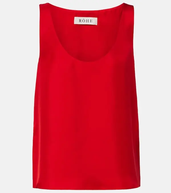 RÓHE Silk Top - Red