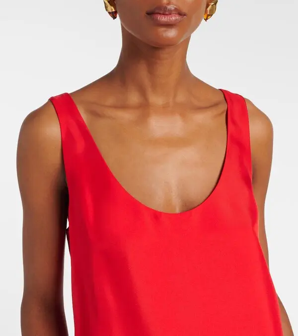 RÓHE Silk Top - Red