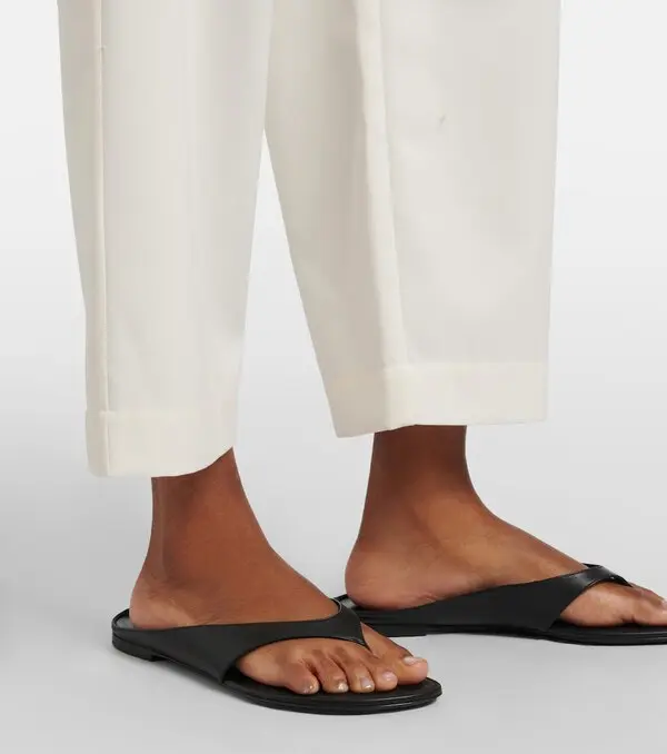 RÓHE Wool-blend Cropped Wide-leg Pants