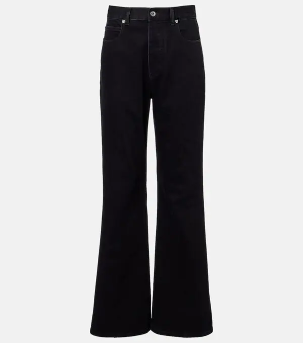 Bottega Veneta Intrecciato Flared Jeans - Black