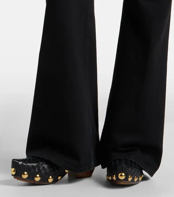 Bottega Veneta Intrecciato Flared Jeans