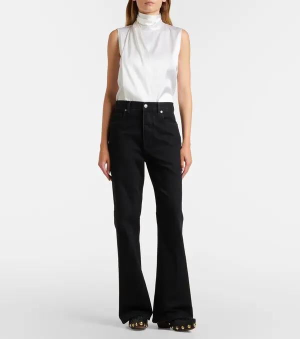 Bottega Veneta Intrecciato Flared Jeans