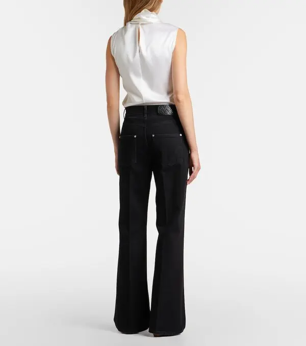 Bottega Veneta Intrecciato Flared Jeans