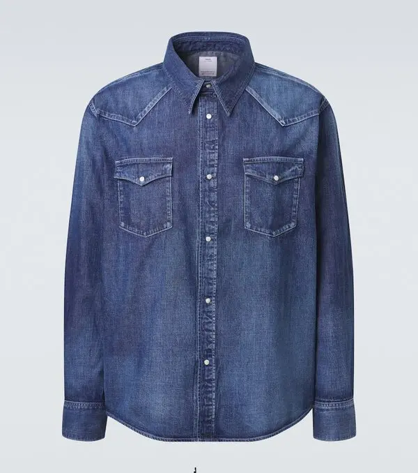 Visvim Social Sculpture Faded Denim Shirt