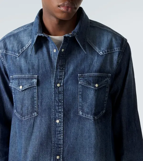 Visvim Social Sculpture Faded Denim Shirt
