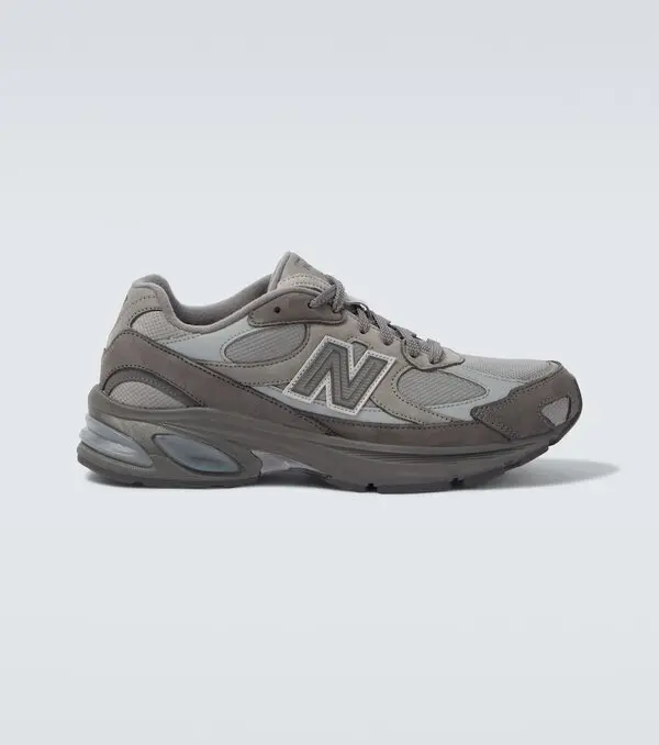 Comme Des Garçons Homme X New Balance 2010 Suede-trimmed Sneakers - Grey