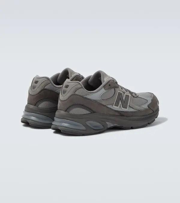 Comme Des Garçons Homme X New Balance 2010 Suede Trimmed Sneakers - Grey