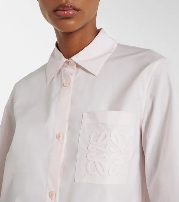 Loewe Paula's Ibiza Anagram Cotton Poplin Shirt