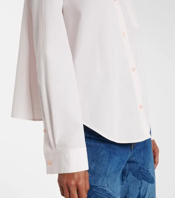 Loewe Paula's Ibiza Anagram Cotton Poplin Shirt