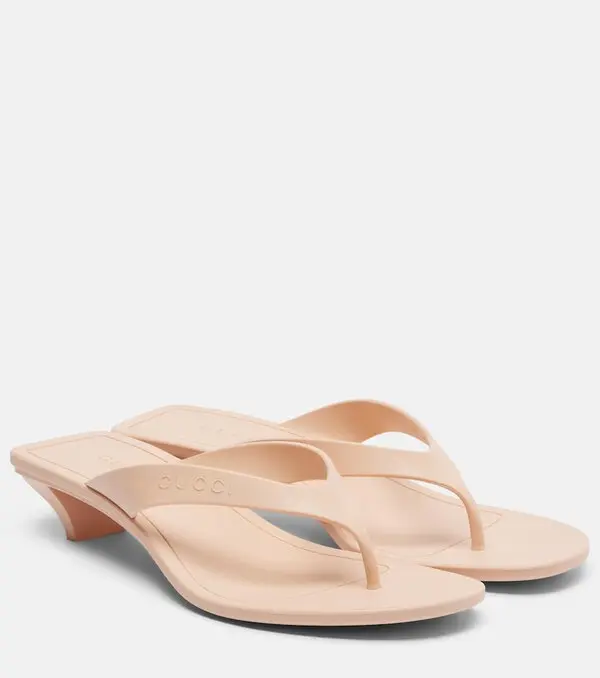 Gucci Vittoria Thong Sandals - Pink