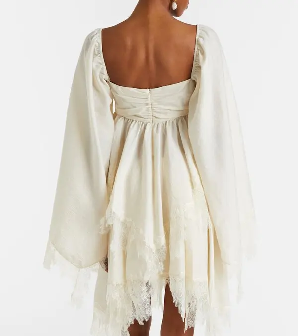 Blumarine Embroidered Lace-trimmed Blouse
