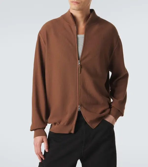 Moncler Cotton Zip-up Sweater