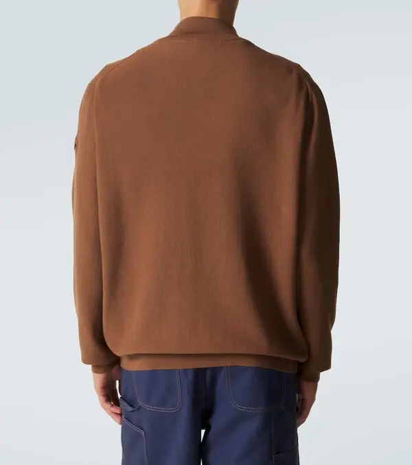 Moncler Cotton Zip-up Sweater