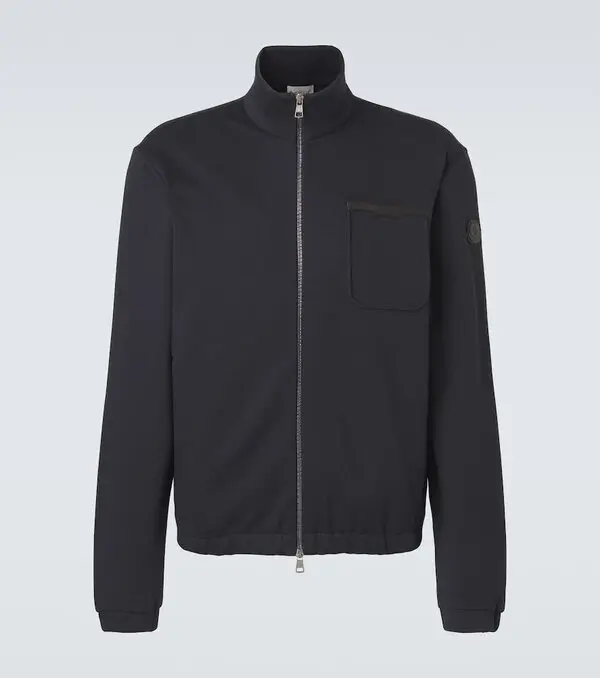 Moncler Cotton-blend Zip-up Sweater