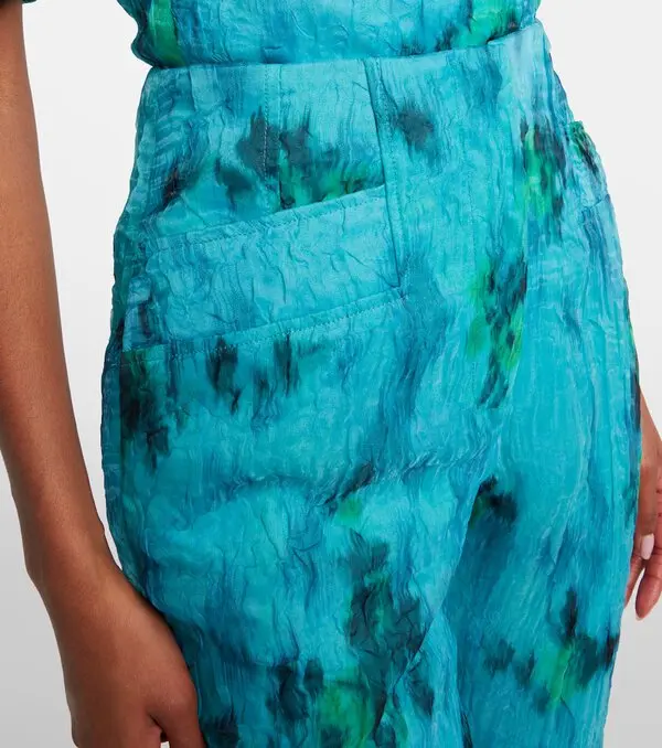 GANNI Printed Capri Pants